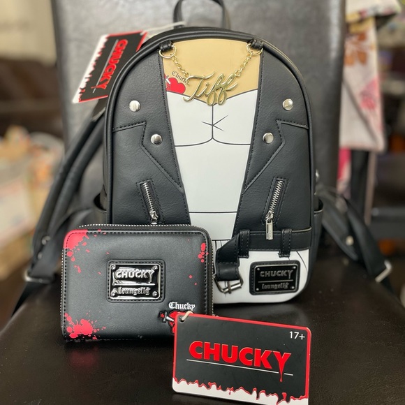 Loungefly | Bags | Chucky X Loungefly Backpack And Wallet Set Nwt ...